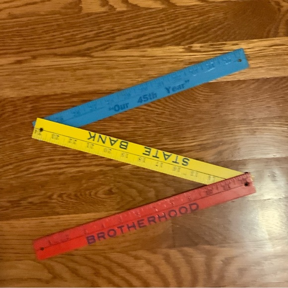 Office | Ruler Tri Fold Advertising Opens To One Yard Vintage | Poshmark